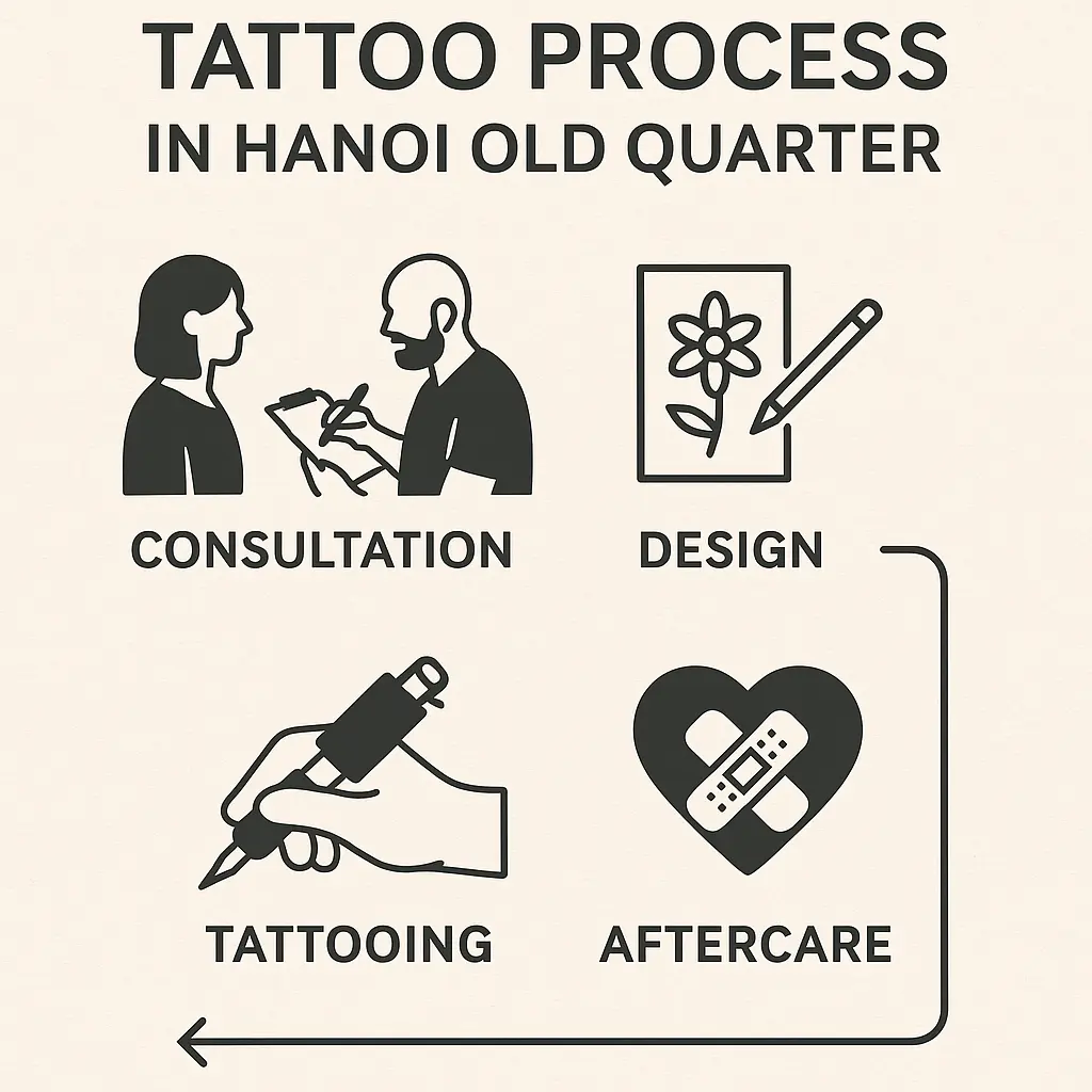 Tattoo Process in Hanoi | Safe & Custom Ink at H2M Tattoo Studio