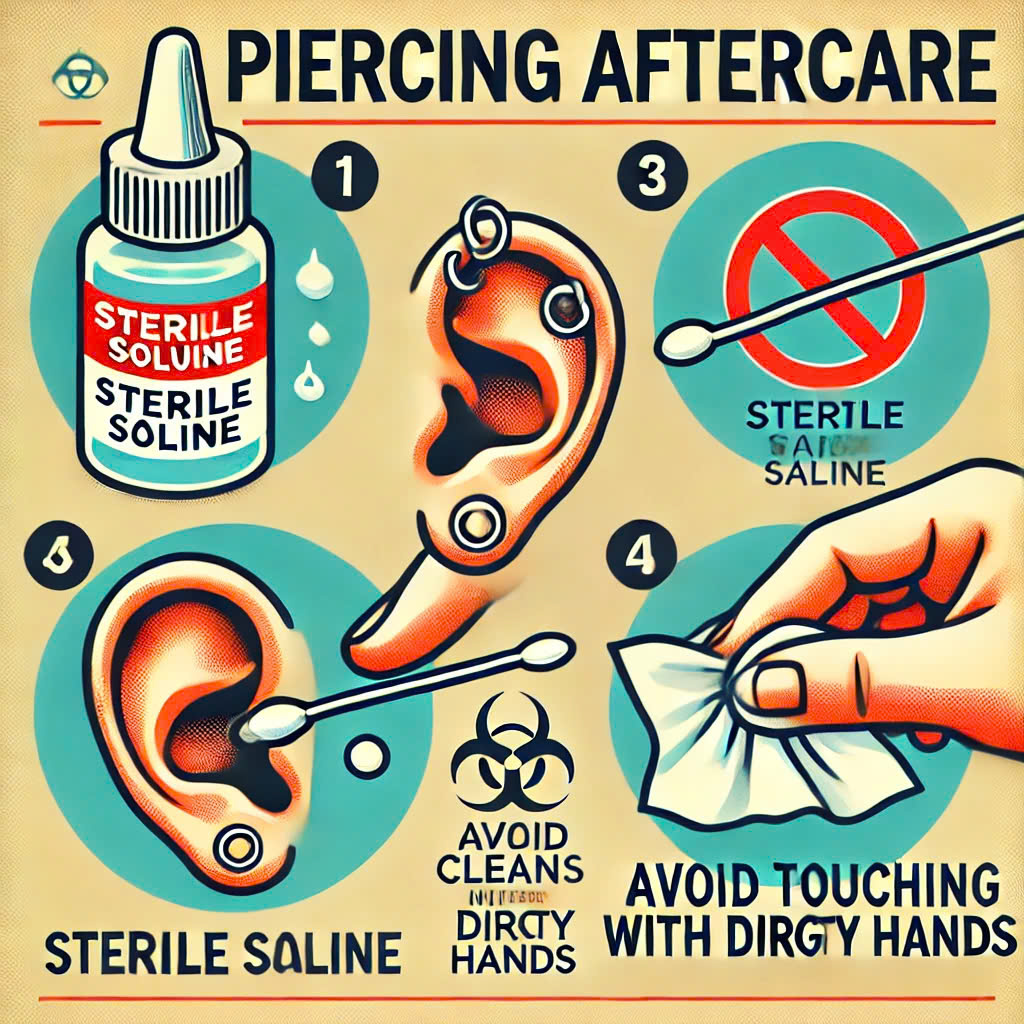 Piercing Aftercare | Healing Process | H2M Tattoo Studio